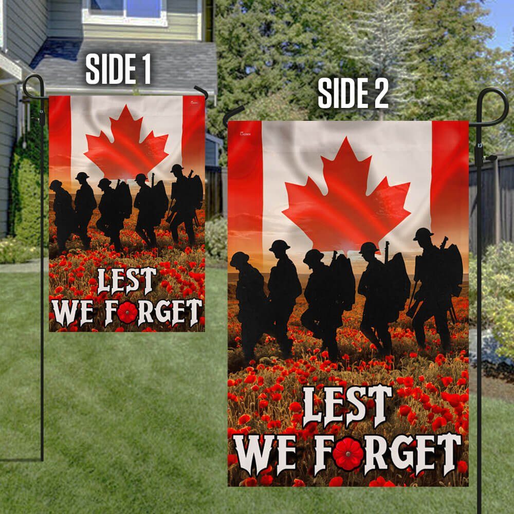 Remembrance Day, Lest We Forget Canadian Canada Flag TPT750F - Flagwix