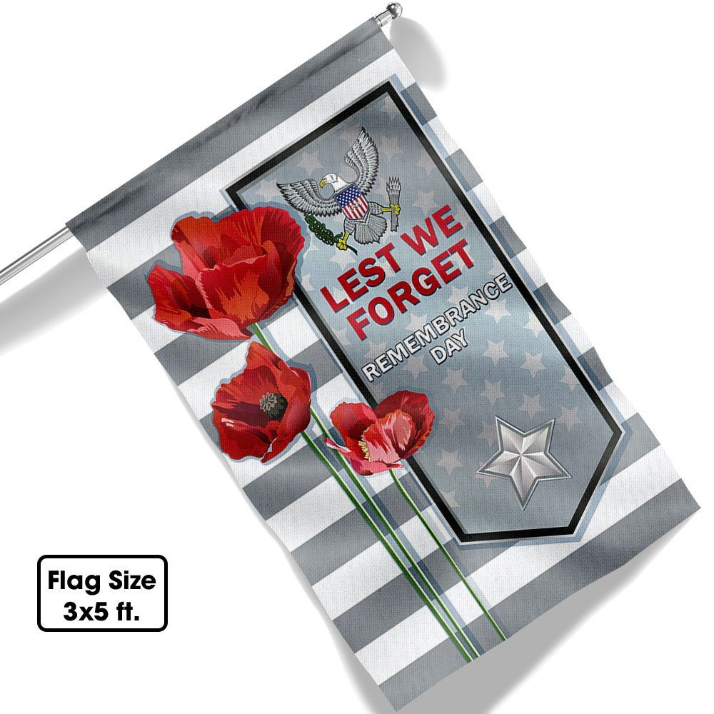 Remembrance Day Flag Lest We Forget LNT577F - Flagwix