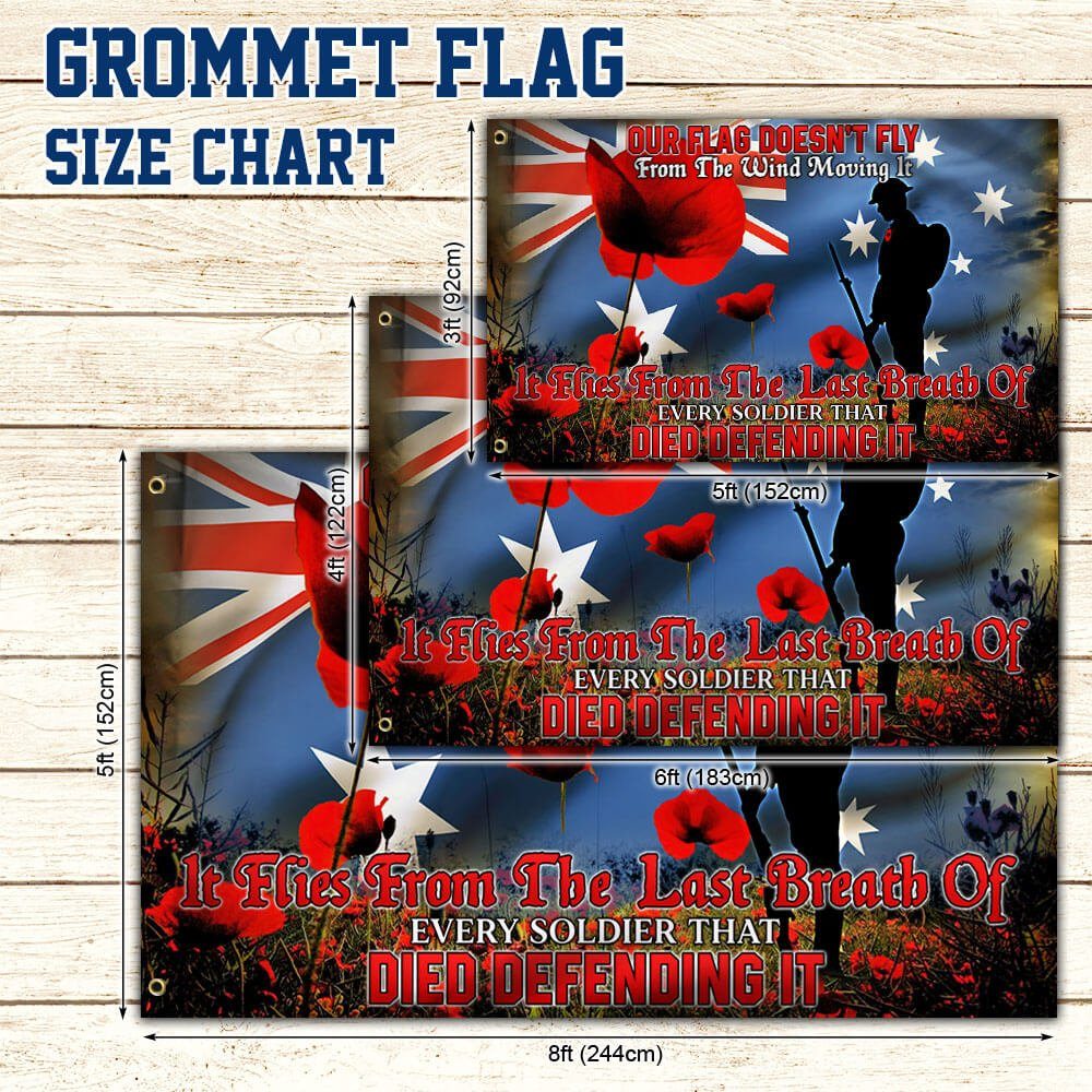 Remembrance Day Flag Lest We Forget THB3508GFv2 - Flagwix