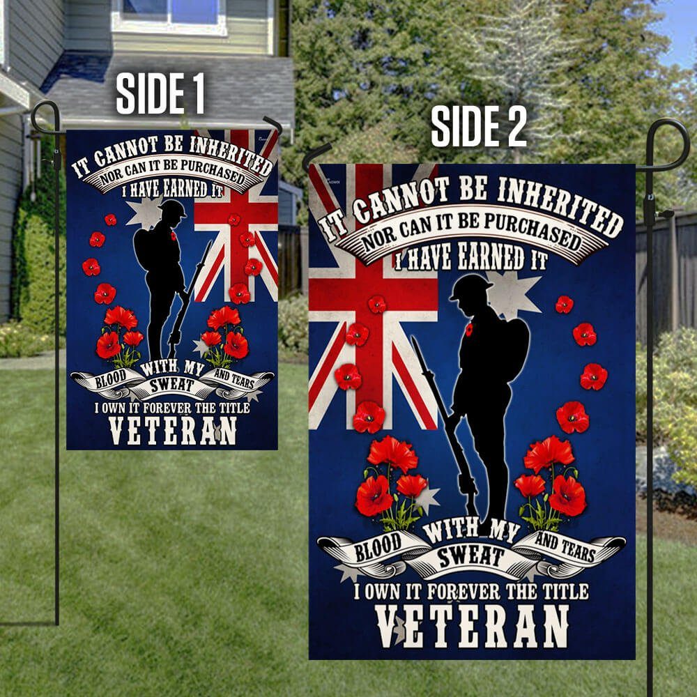 Remembrance Day Flag Veteran Poppy Australian Flag THB3364F - Flagwix