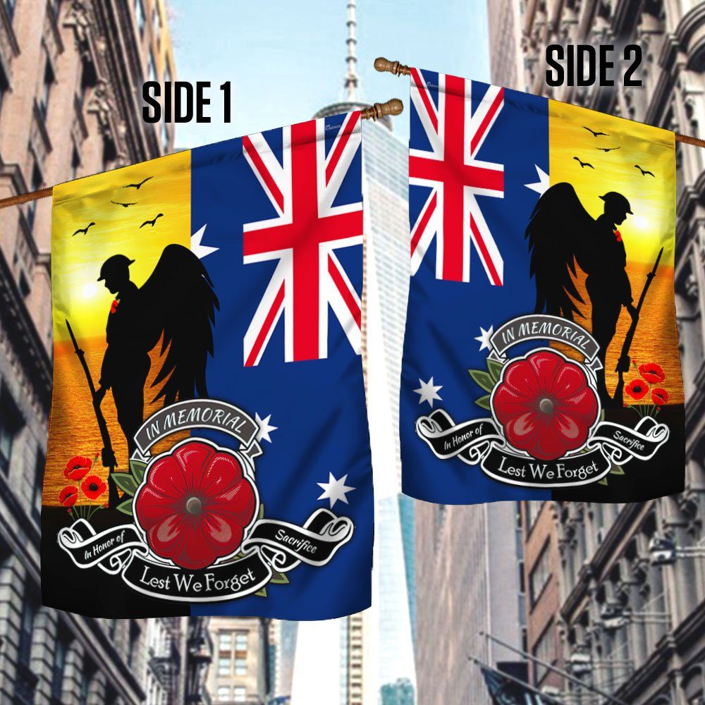 Remembrance Flag In Honor Of Sacrifice - Lest We Forget DDH2824Fv4 ...