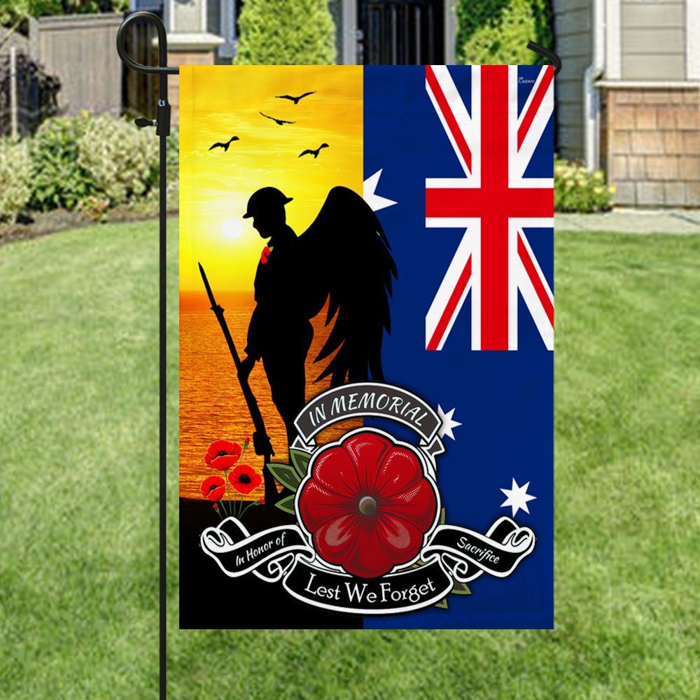 Remembrance Flag In Honor Of Sacrifice - Lest We Forget DDH2824Fv4 ...