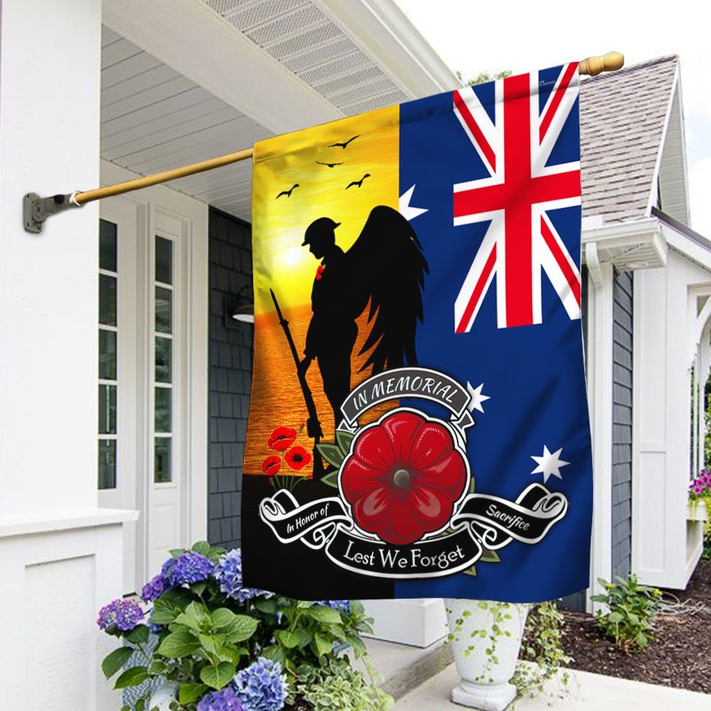 Remembrance Flag In Honor Of Sacrifice - Lest We Forget DDH2824Fv4 ...