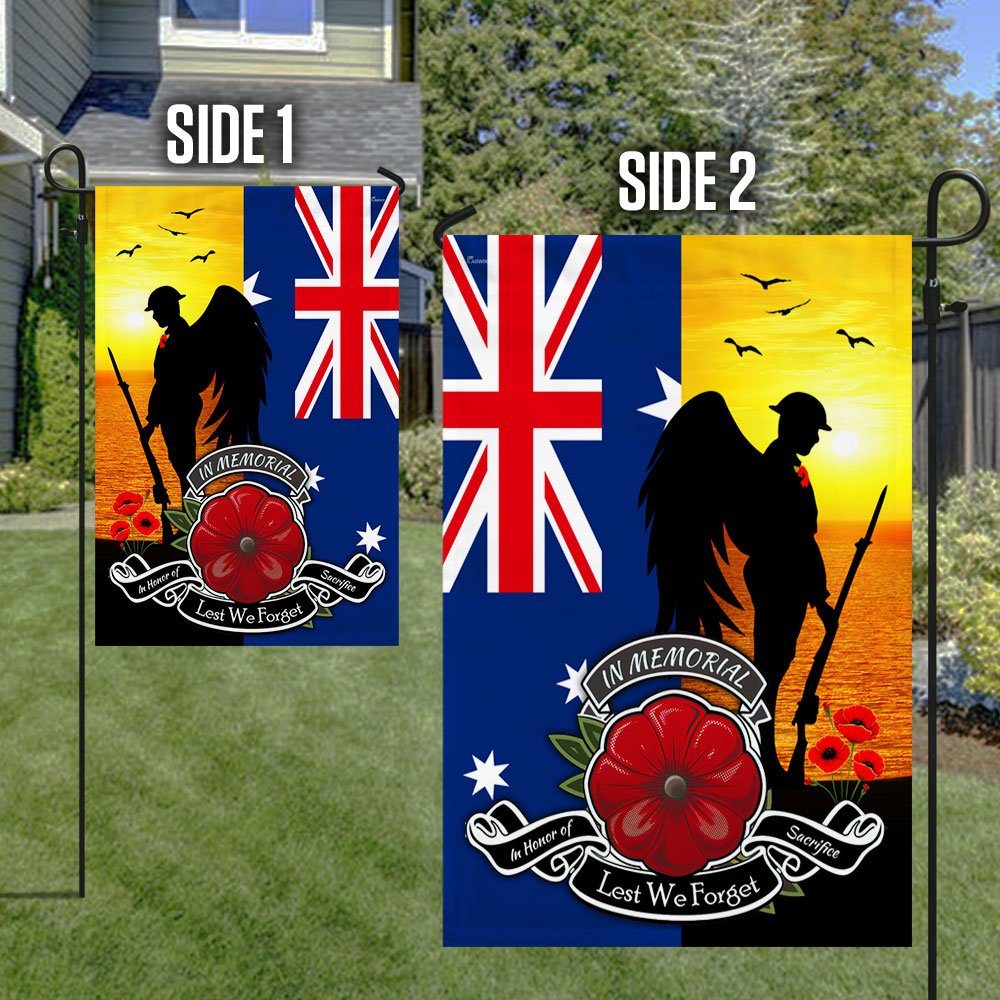 Remembrance Flag In Honor Of Sacrifice - Lest We Forget DDH2824Fv4 ...