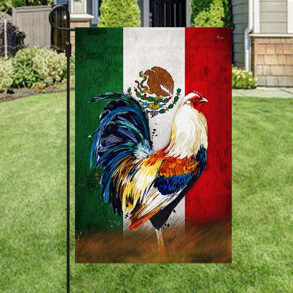 Rooster Mexican Flag QNN578F - Flagwix