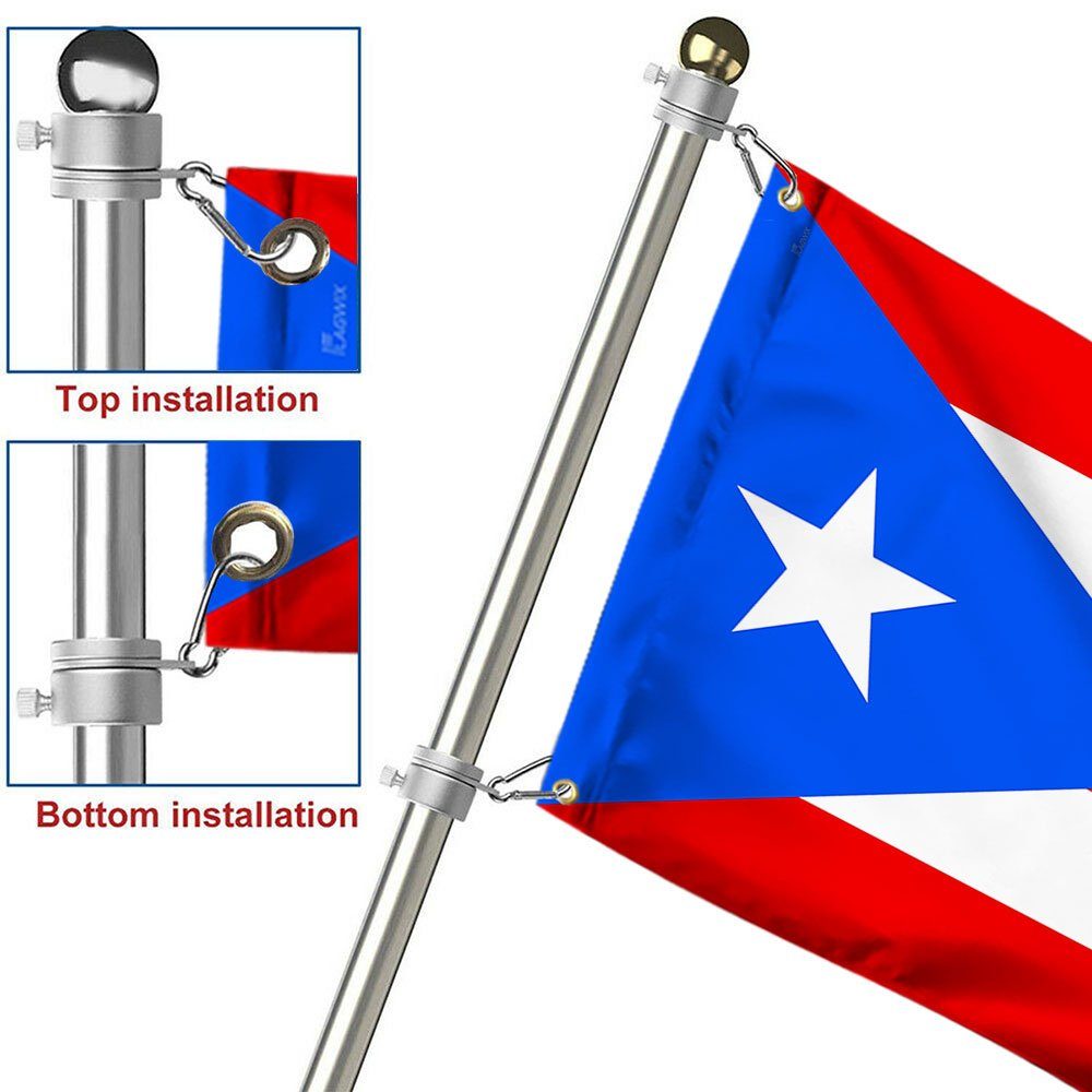 Rooster Puerto Rican Grommet Flag QNK1029GF – Flagwix