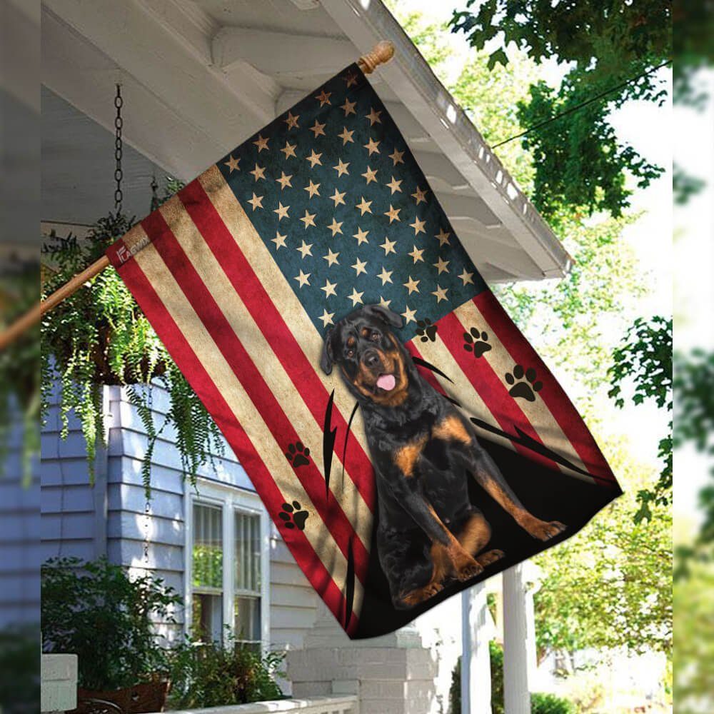 Rottweiler American Flag – Flagwix