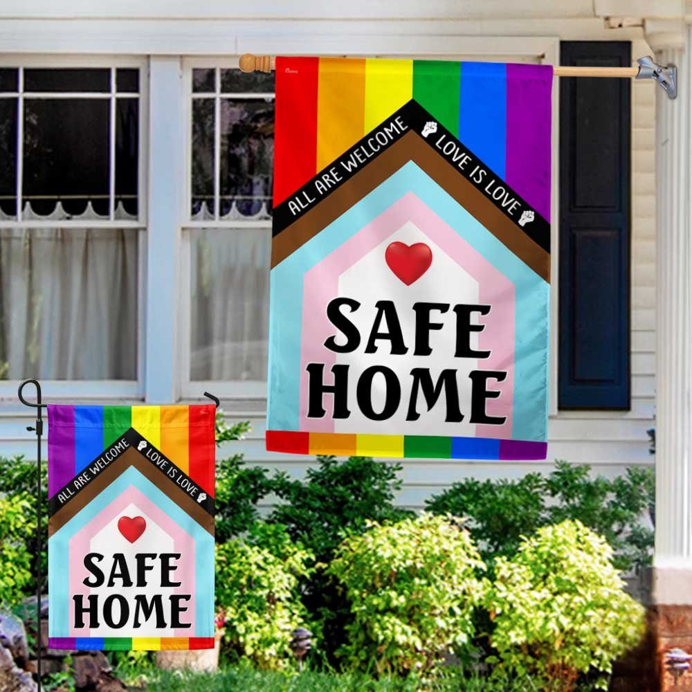 Safe Home LGBTQ Pride Flag TPT805F - Flagwix