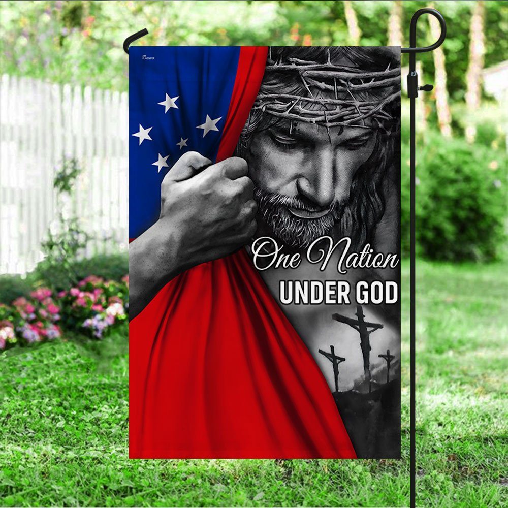 Samoa Flag Jesus One Nation Under God Samoa Flag TRL1253Fv2 - Flagwix
