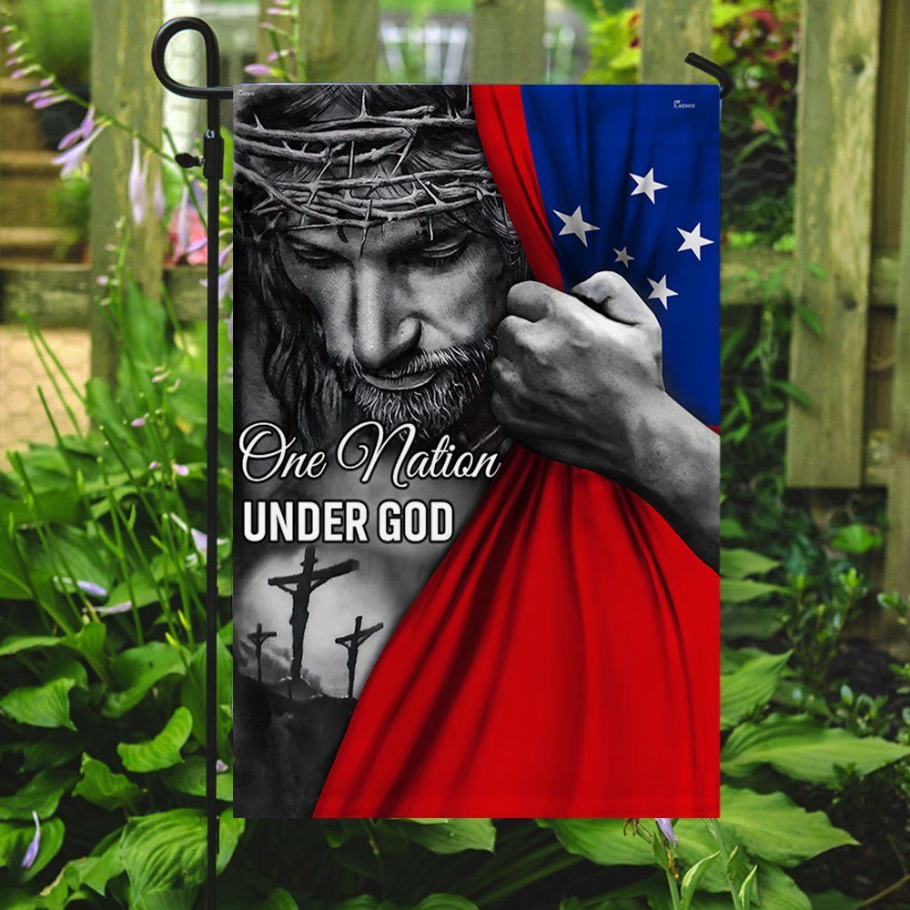 Samoa Flag Jesus One Nation Under God Samoa Flag TRL1253Fv2 - Flagwix