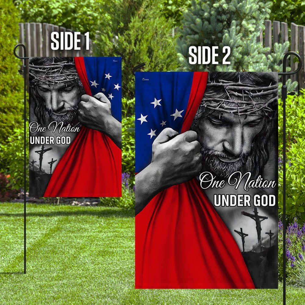 Samoa Flag Jesus One Nation Under God Samoa Flag TRL1253Fv2 - Flagwix