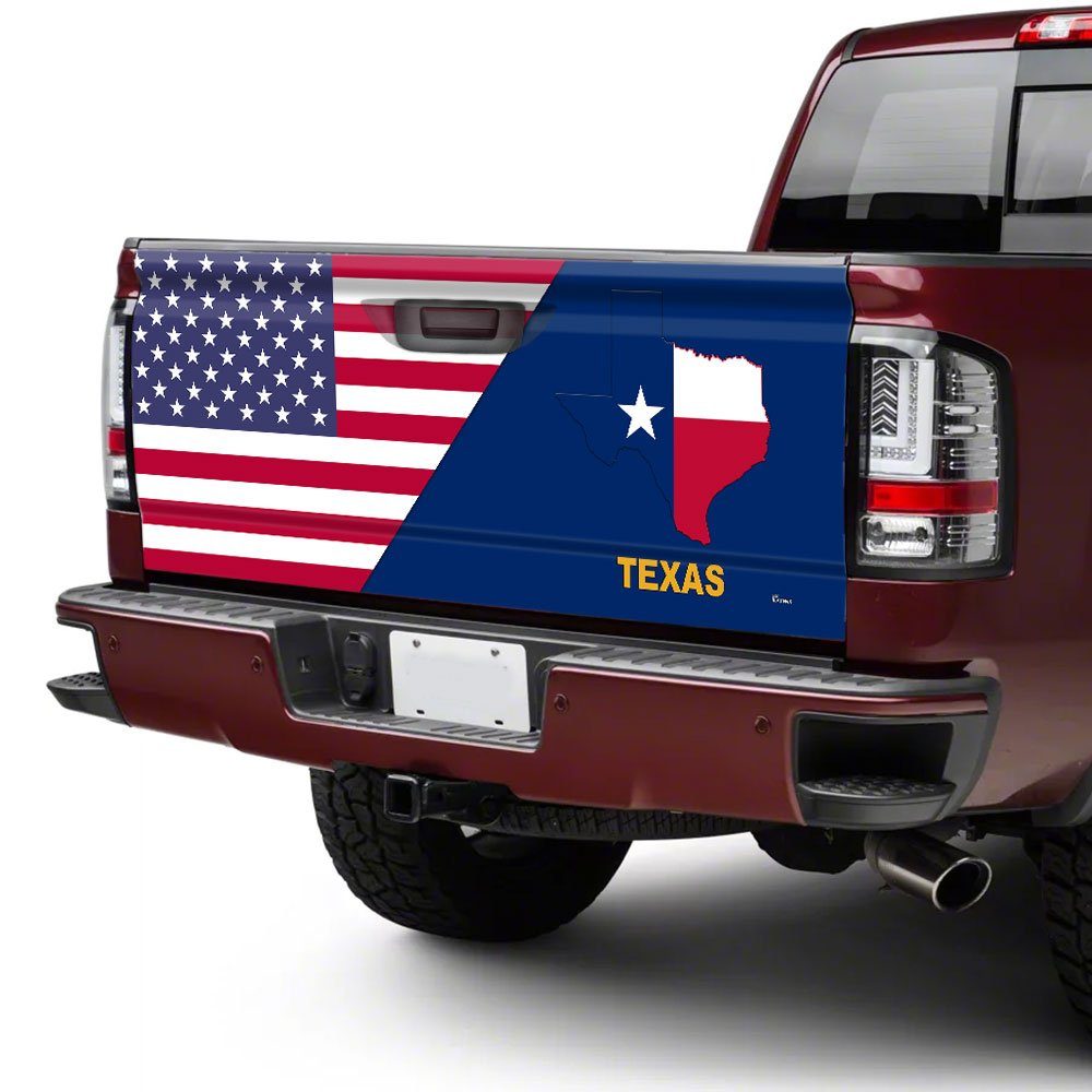 Texas Truck Sticker Wrap Texas American Truck Tailgate Decal Sticker ...