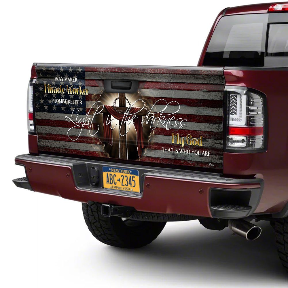 The Cross Of Jesus Christ Flagwix™ God Jesus Cross America Truck ...