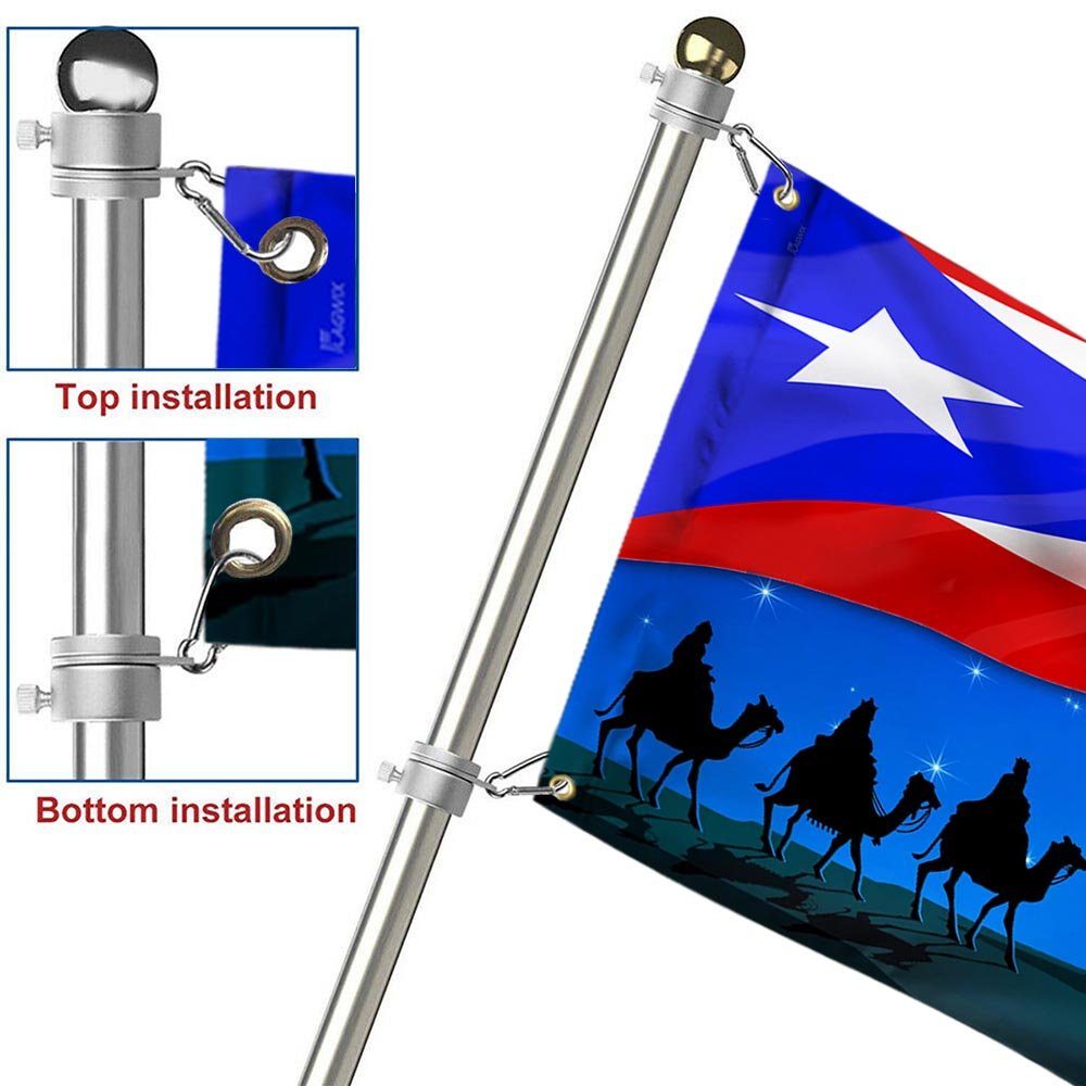 Three Kings, Three Wise Men, Puerto Rico Jesus Flag TPT470GF - Flagwix