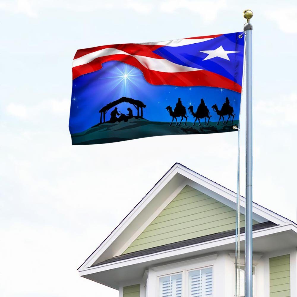 Three Kings, Three Wise Men, Puerto Rico Jesus Flag TPT470GF - Flagwix