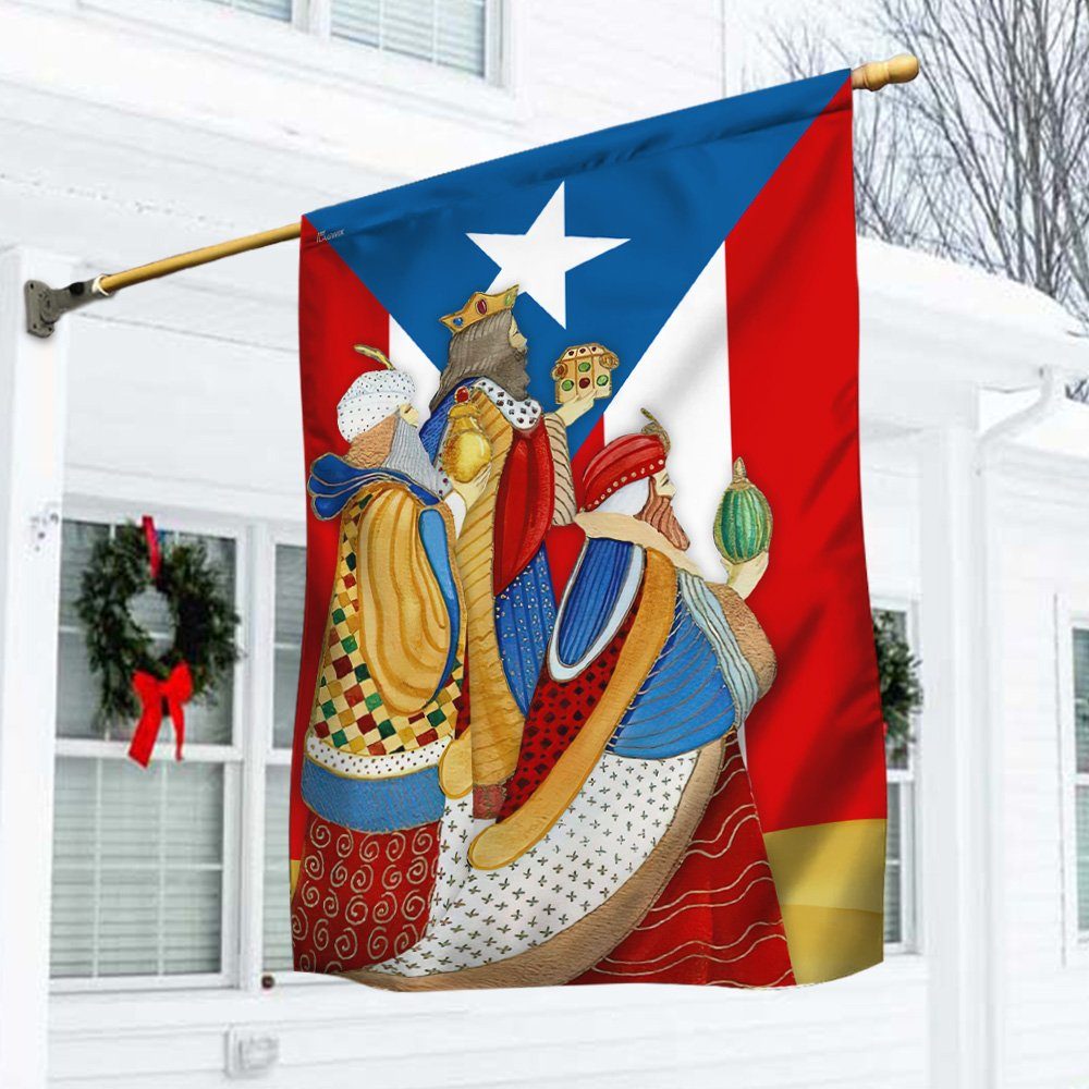 Three Kings Day Puerto Rico Flag We Three Kings Three Wise Men TQN766F ...