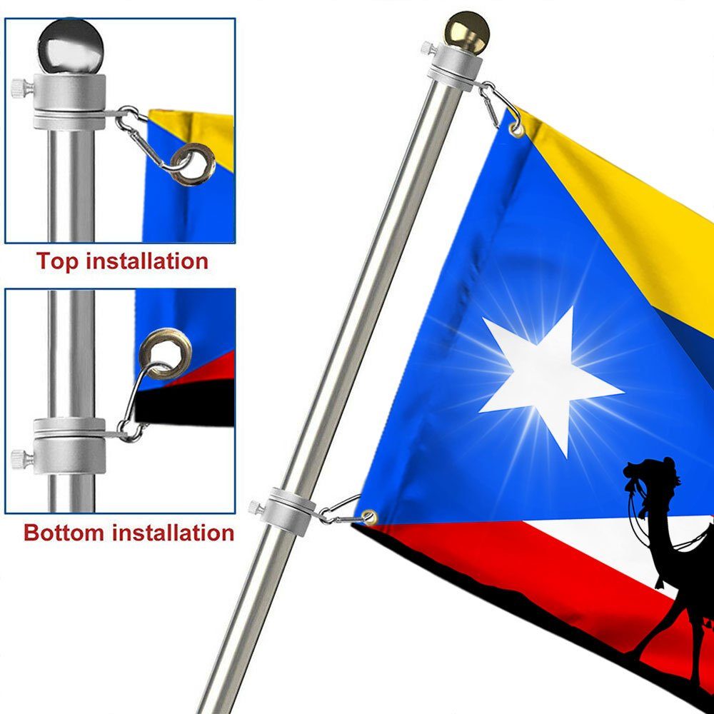 Three Wise Men Puerto Rico And Columbia Grommet Flag LNT743F - Flagwix