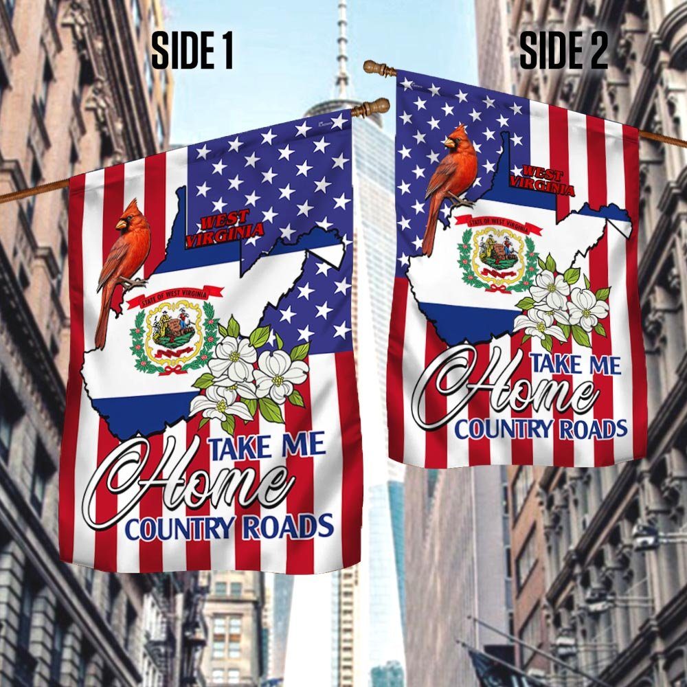 West Virginia State Flag Take Me Home Country Roads Flag MLN673F – Flagwix