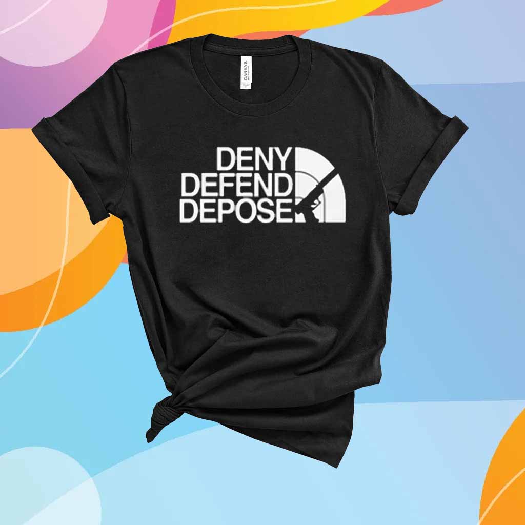 Deny Defend Depose Face T-Shirt - Flagwix