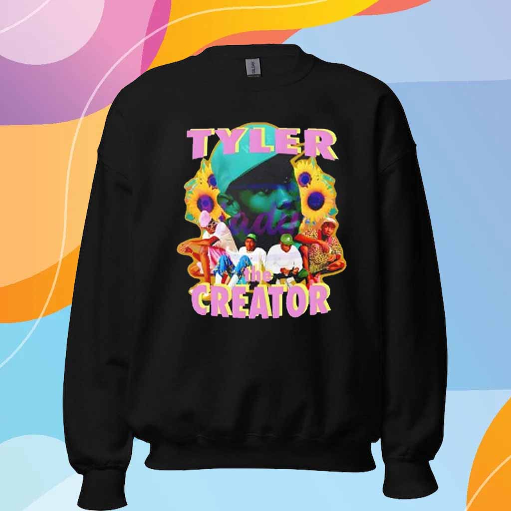 Tyler The Creator Sunflower Vintage Hiphop 90s Rapper T-Shirt - Flagwix